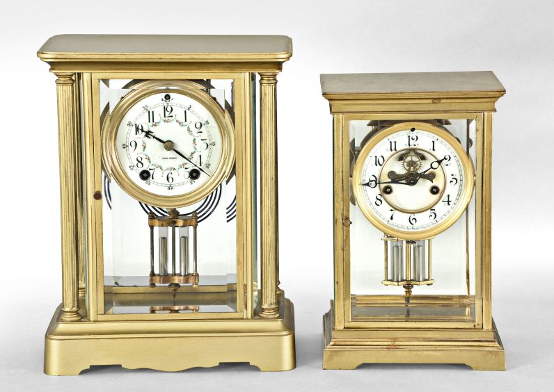 TWO CRYSTAL REGULATORS WATERBURY AND SETH THOMAS | Barnebys
