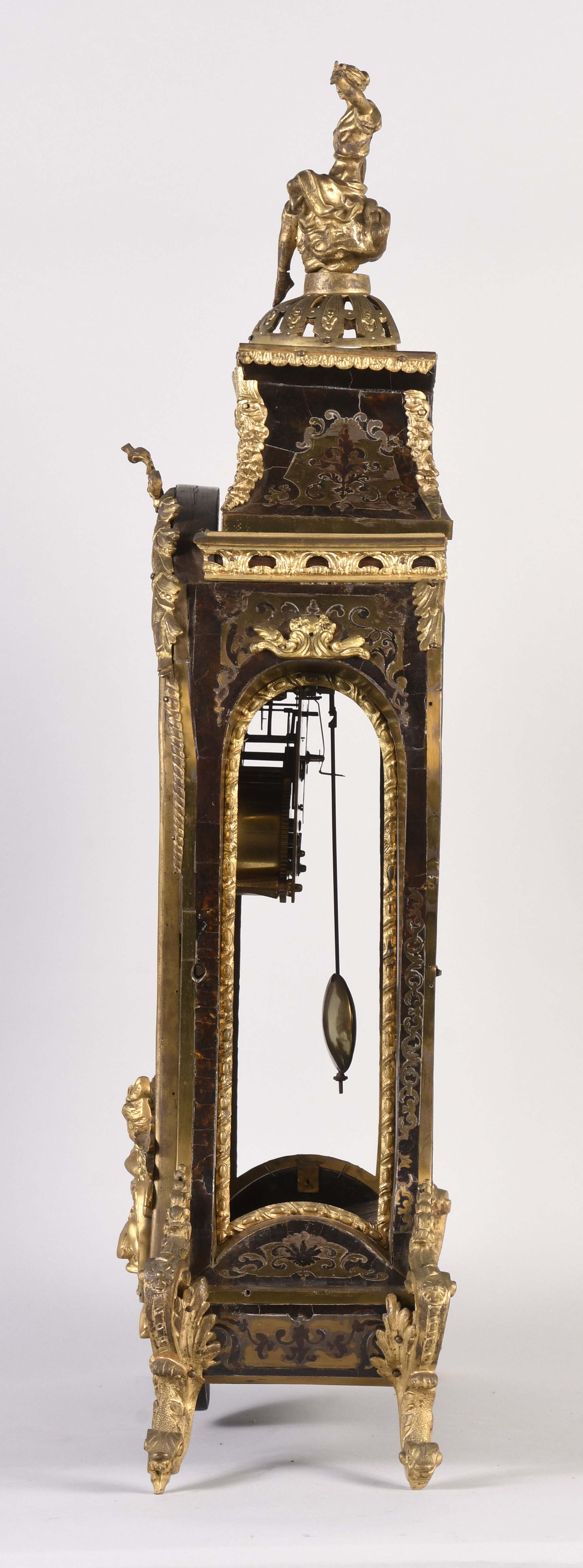 A French Louis XV Boulle work bracket clock by Andre Rousseau