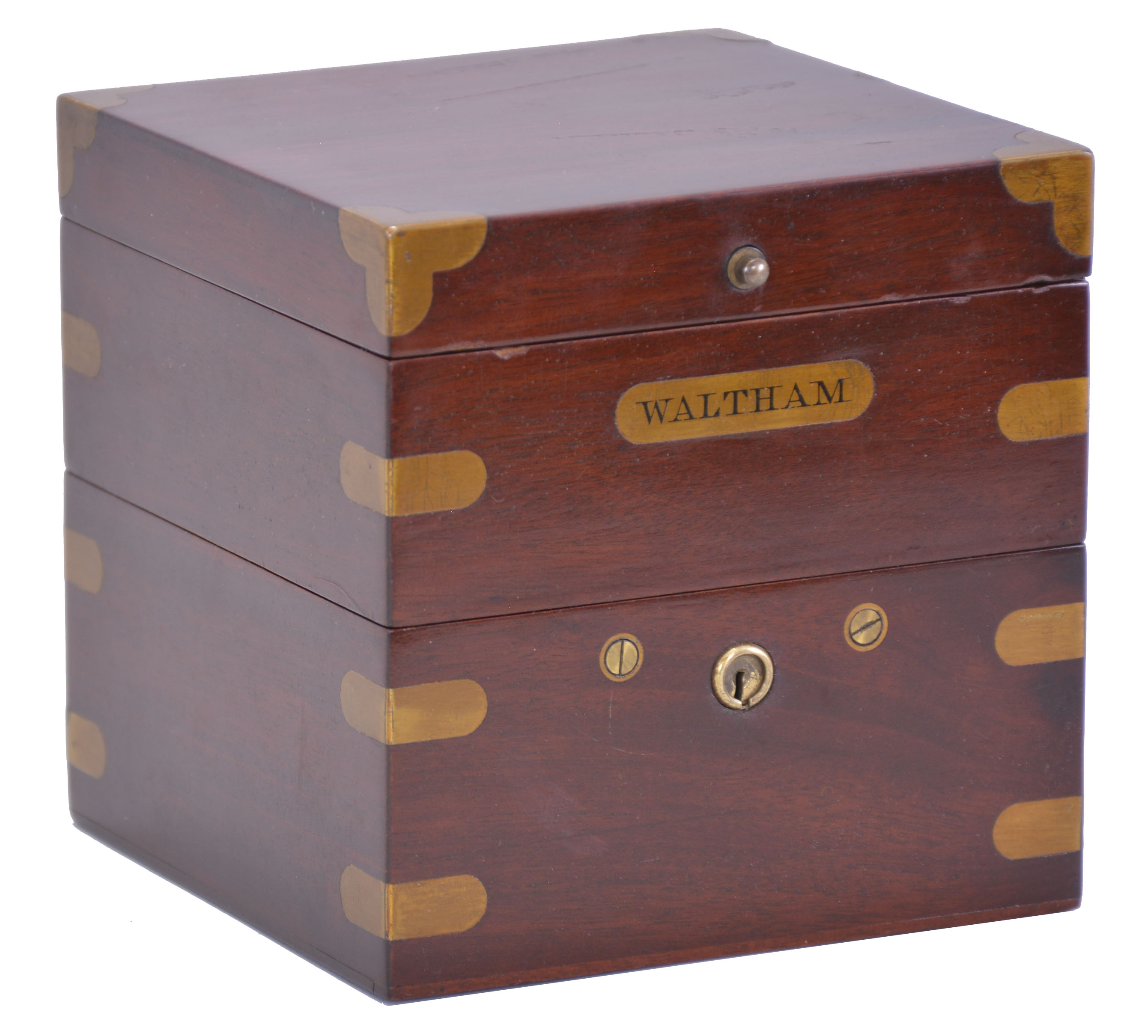 Waltham 8 day deck watch with boxes