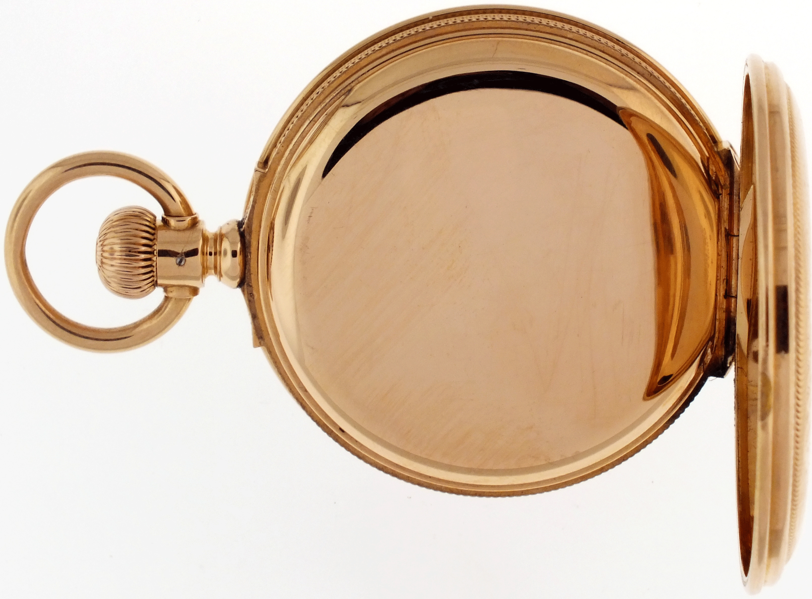 Waltham model 1872 pocket watch in an 18 karat gold case
