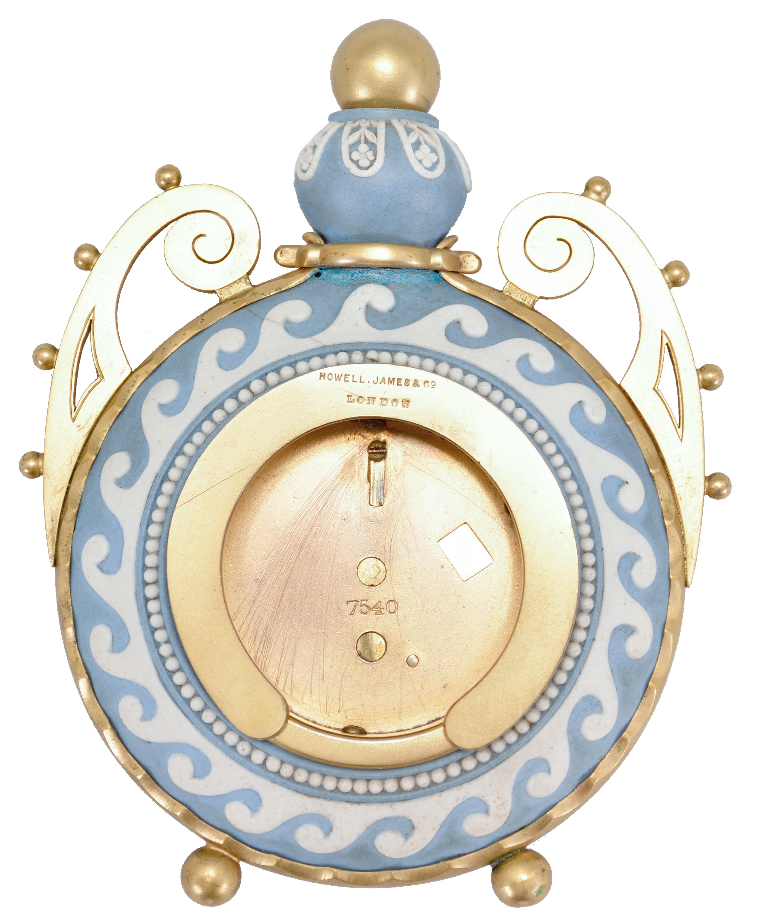 Wedgwood blue jasper ware desk clock