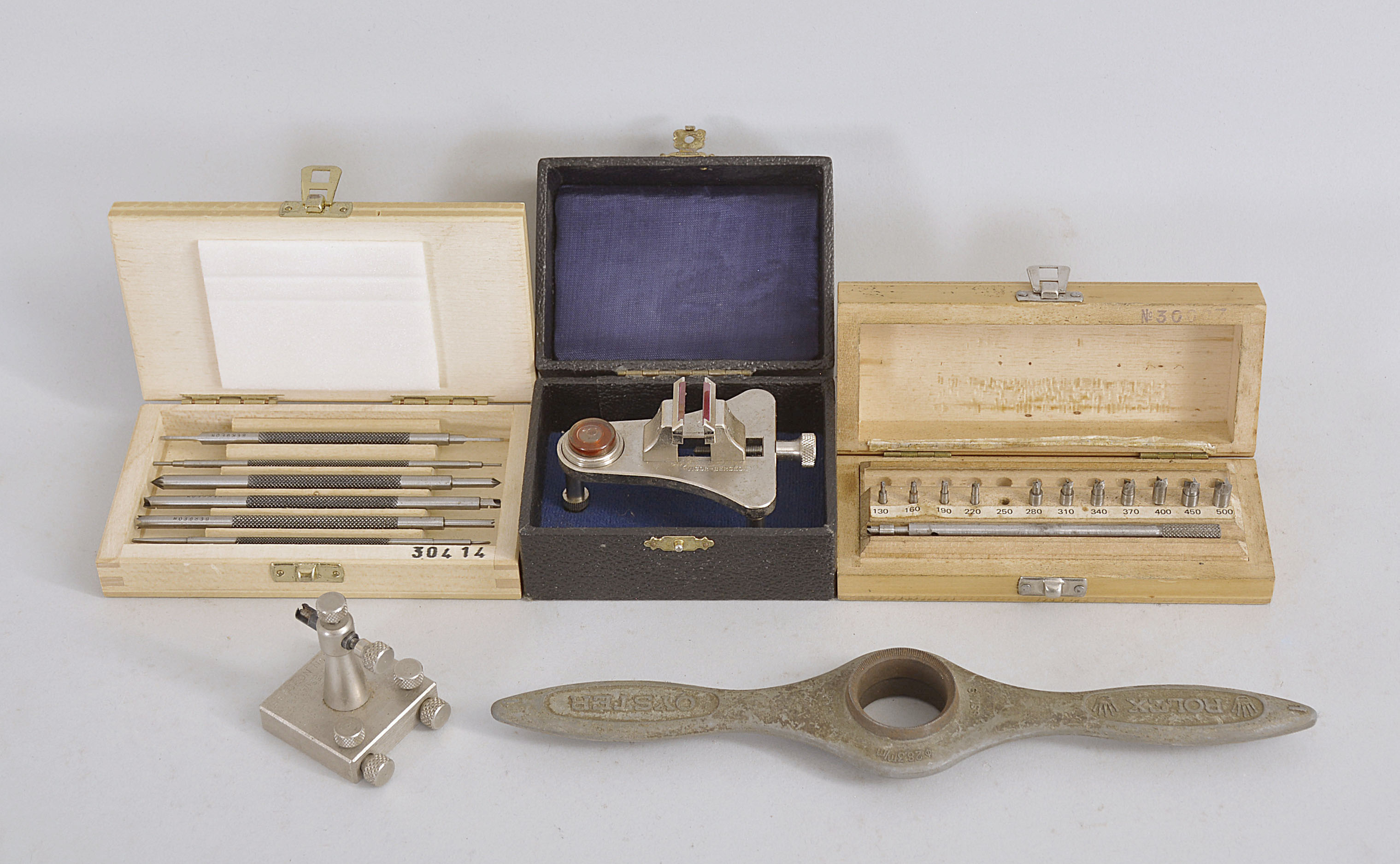 Bergeon and Rolex watchmakers tools