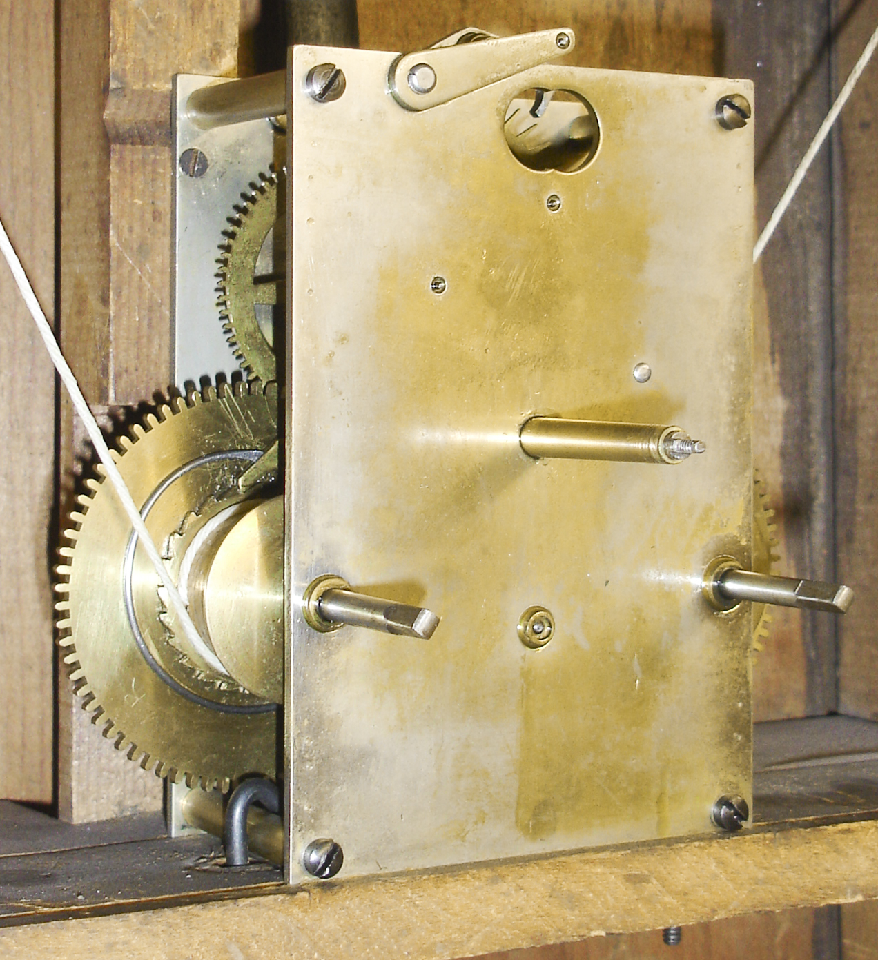 Ithaca "No. 2 Bank" calendar wall clock