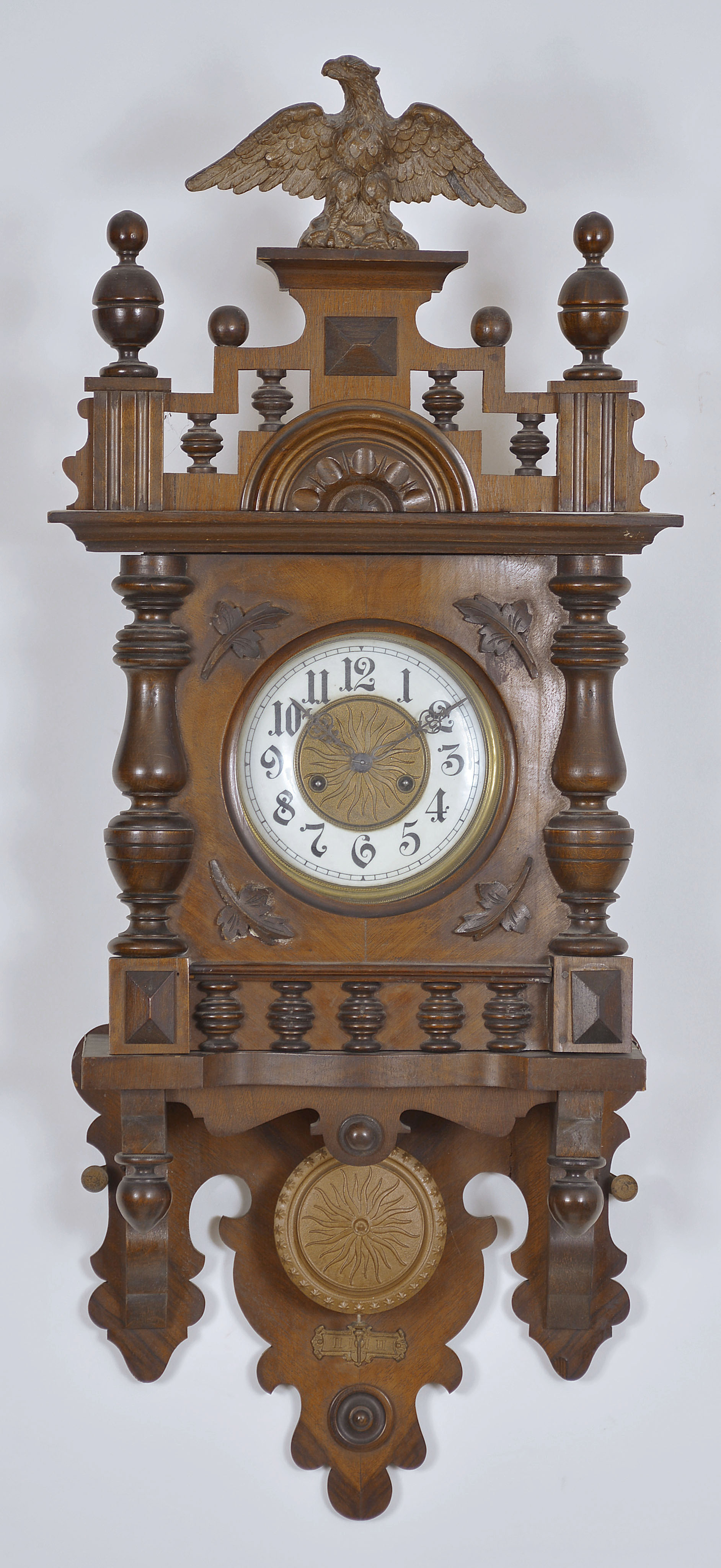 Morbier clock with star hands, German Freischwinger clock, and wag on ...