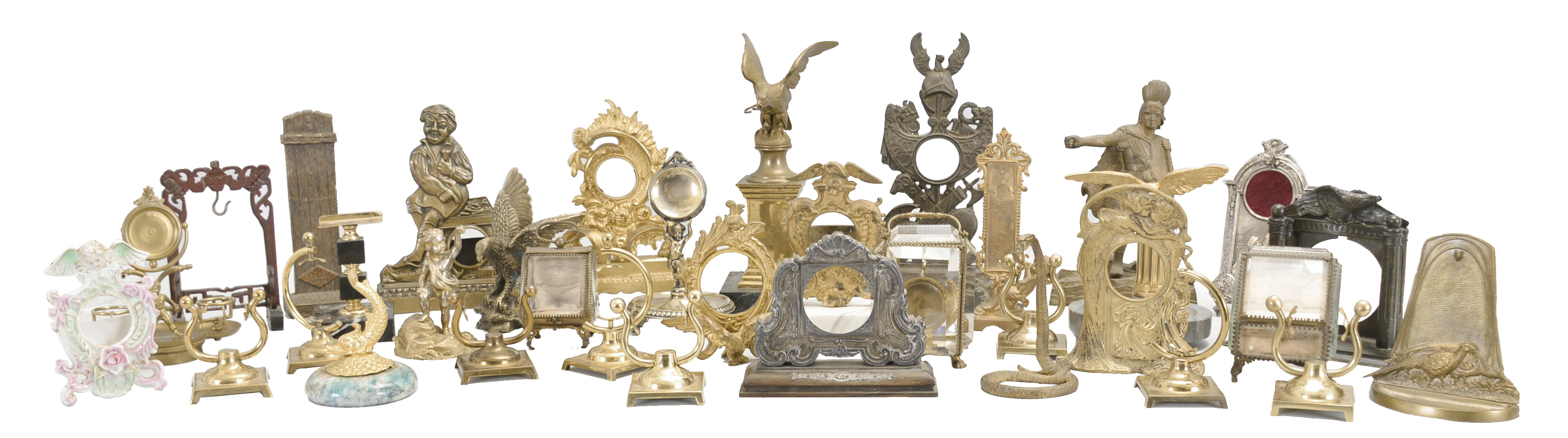 Large lot of watch holders and hutches