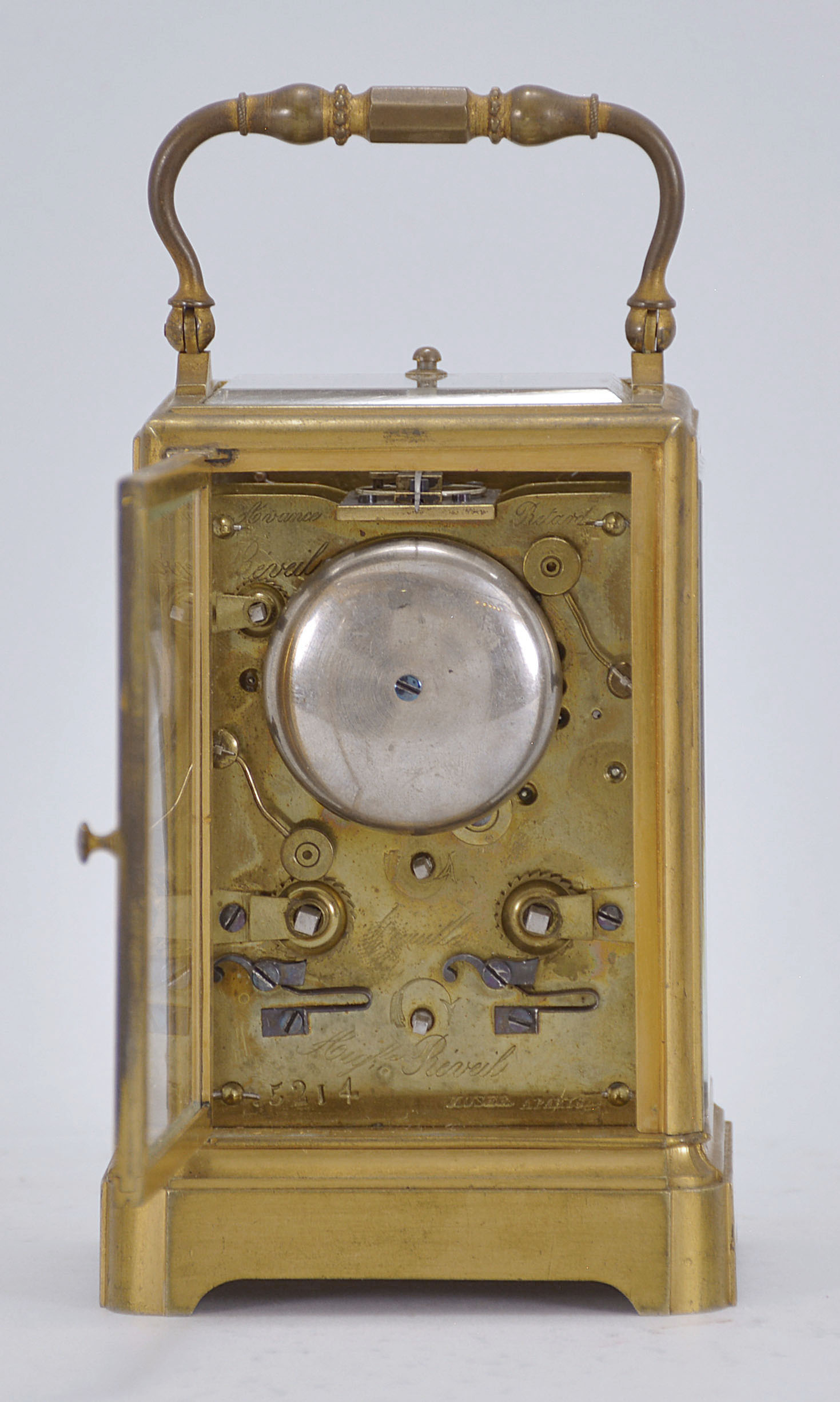 Early repeating carriage clock by Moser, Paris