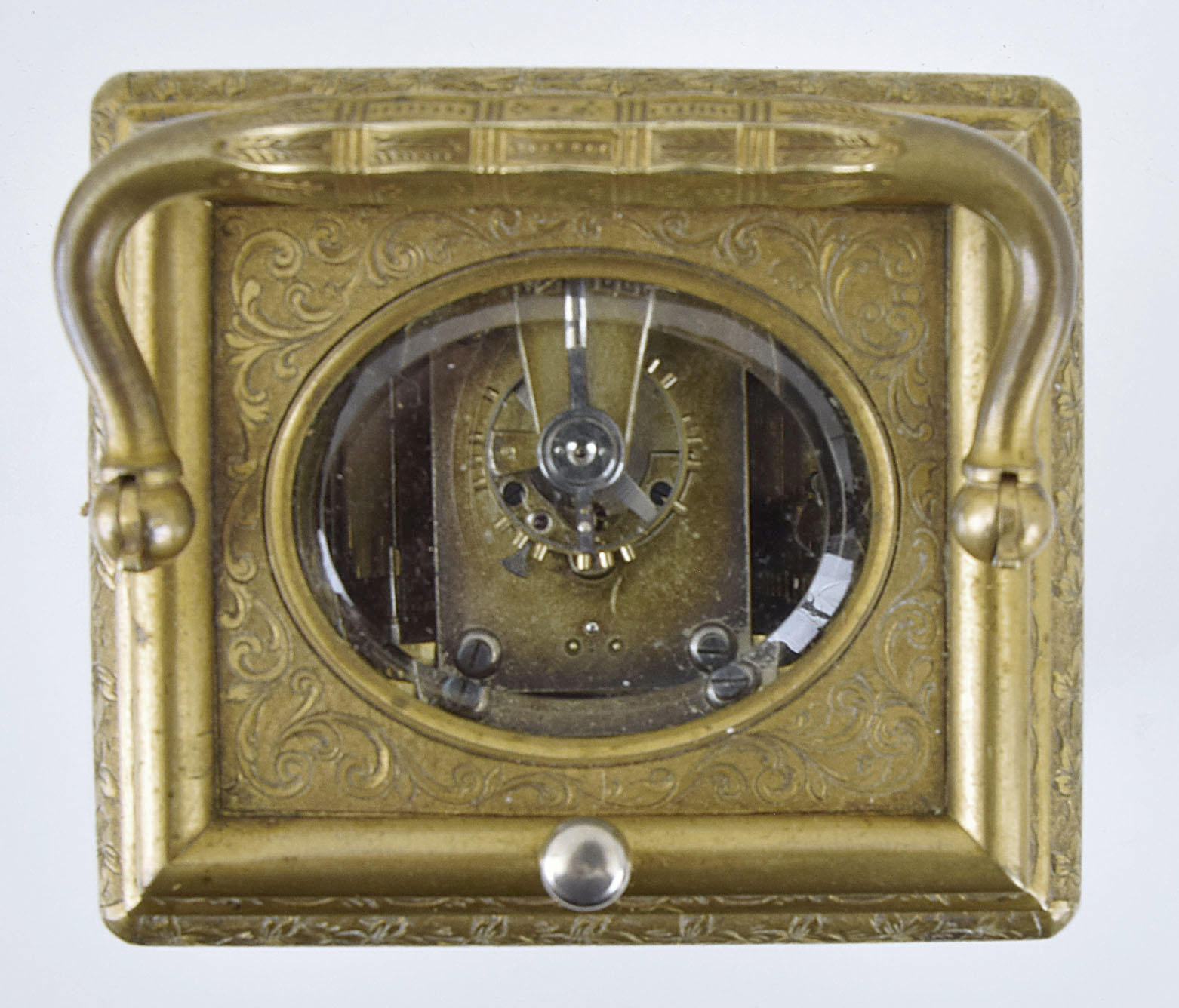 Porcelain paneled repeating carriage clock signed Henry Capt