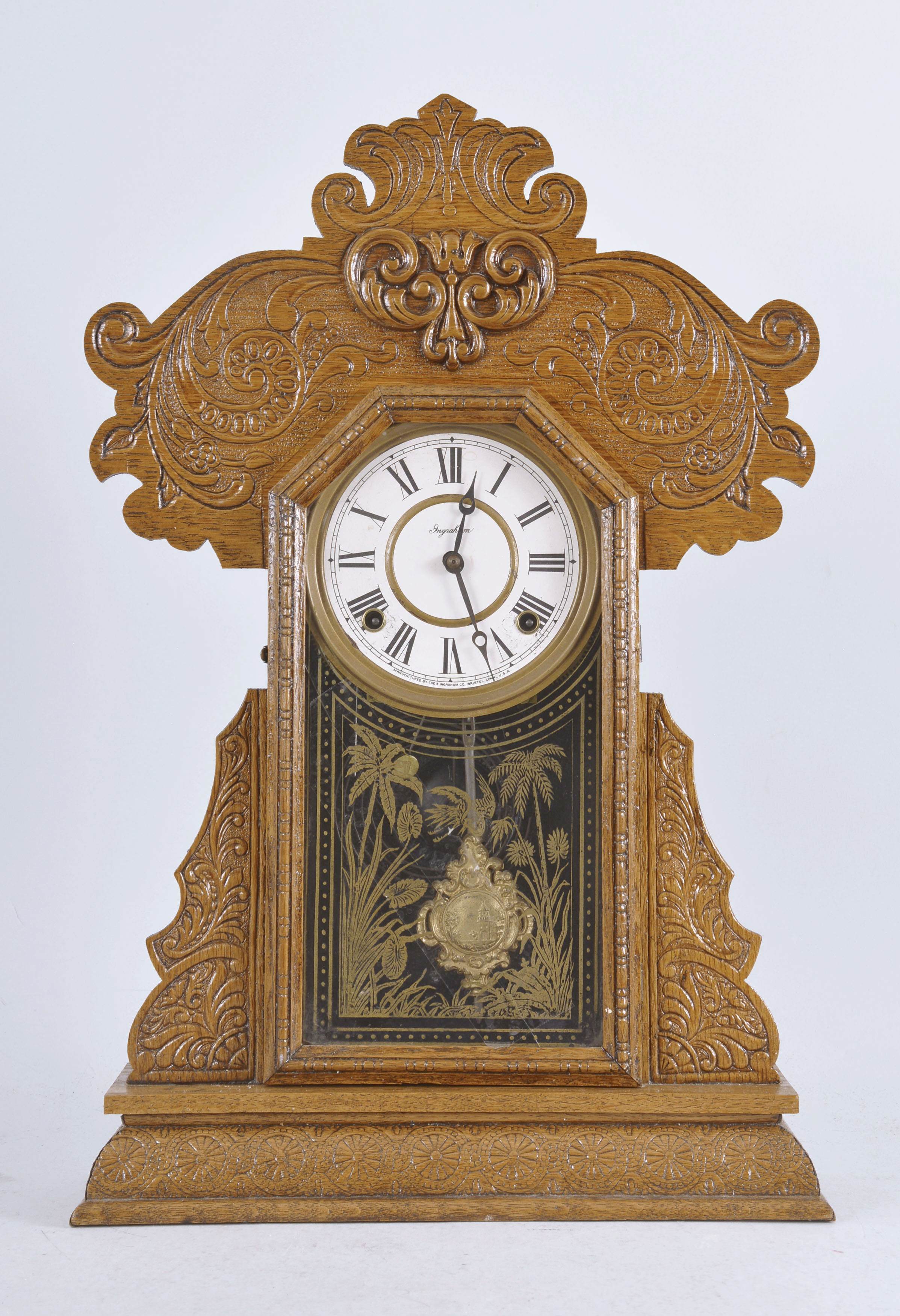 Gilbert "Lake No. 1" and Ingraham "Vesta" Shelf Clocks