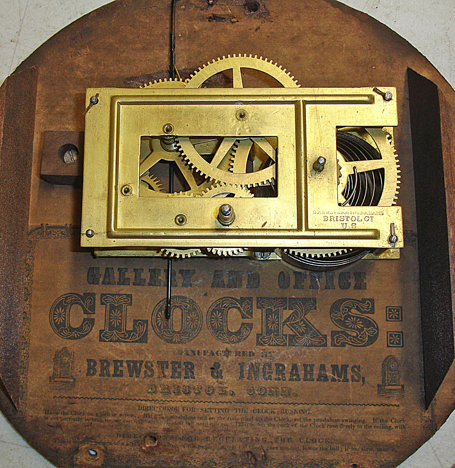 Brewster & Ingrahams gallery clock