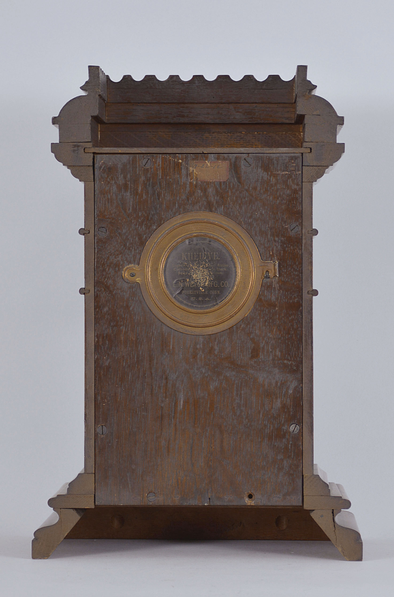 E.N. Welch Mfg. Co. "Khedive", shelf clock.