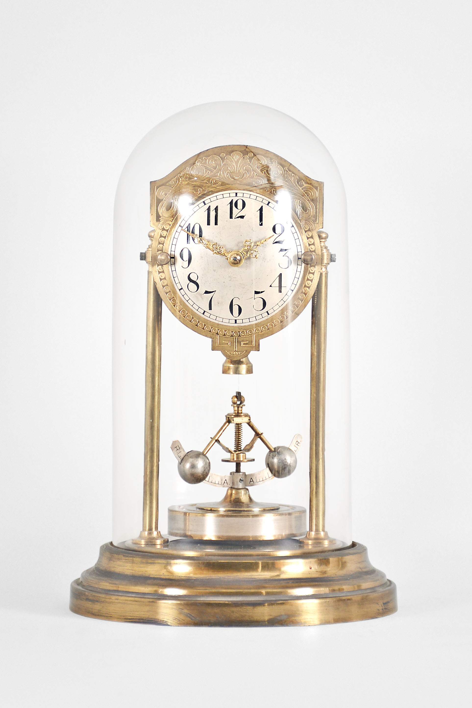 Pre-World War I Junghans 400-day clock with governor style pendulum