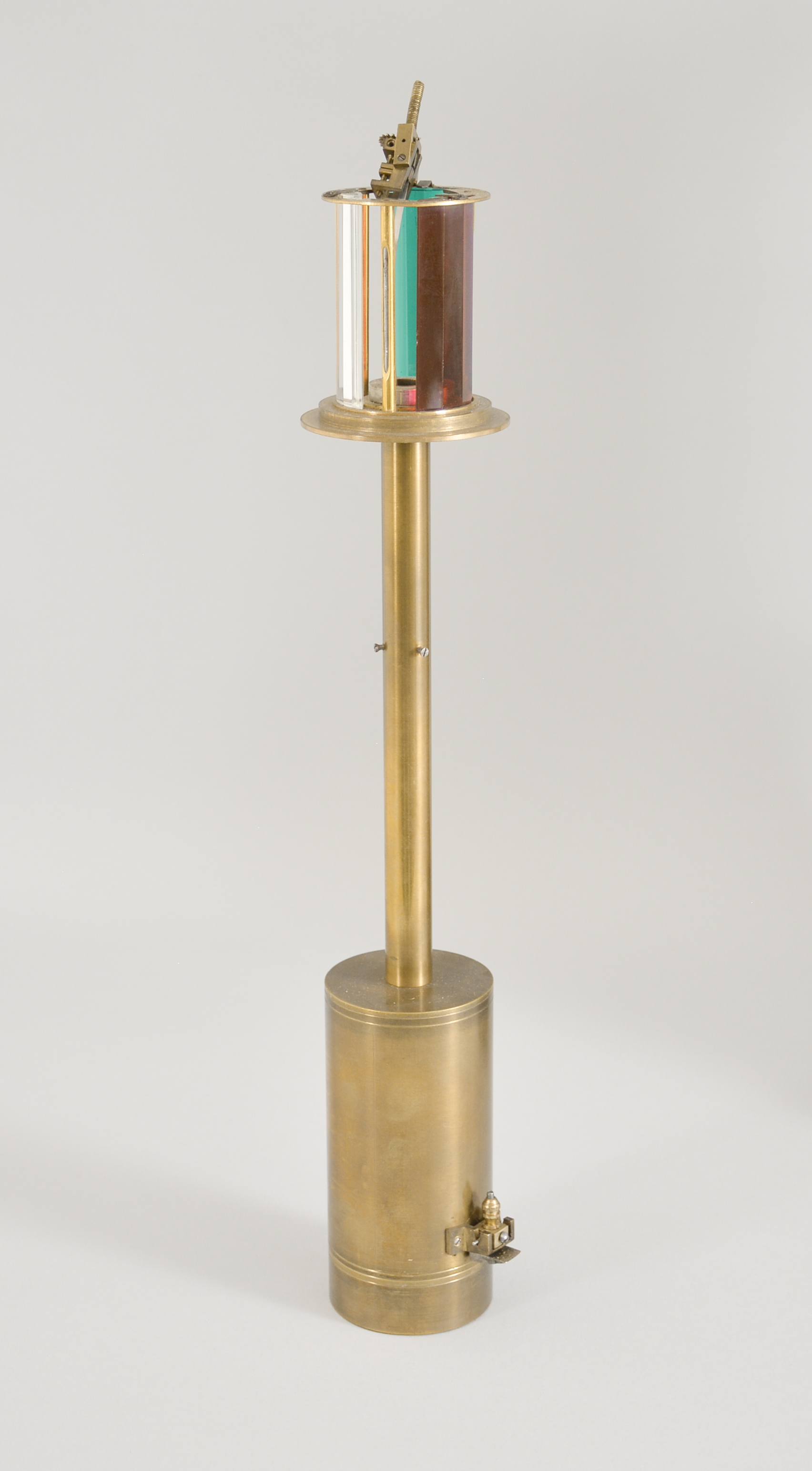 Unusual Guilmet industrial torsion pendulum lighthouse clock