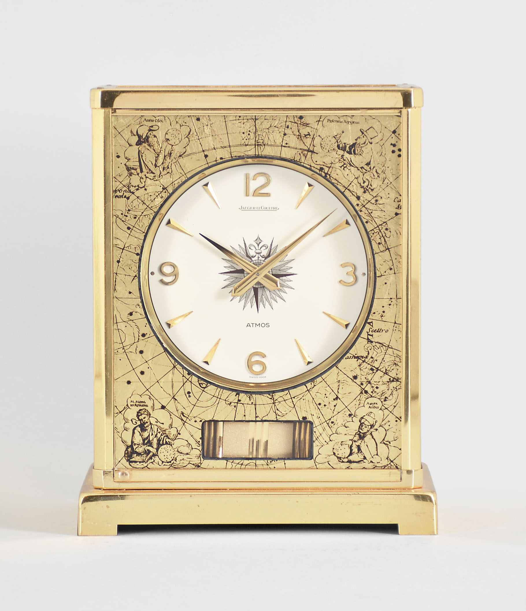 Jaeger- LeCoultre "Atmos" perpetual clock with gold maps of the ...