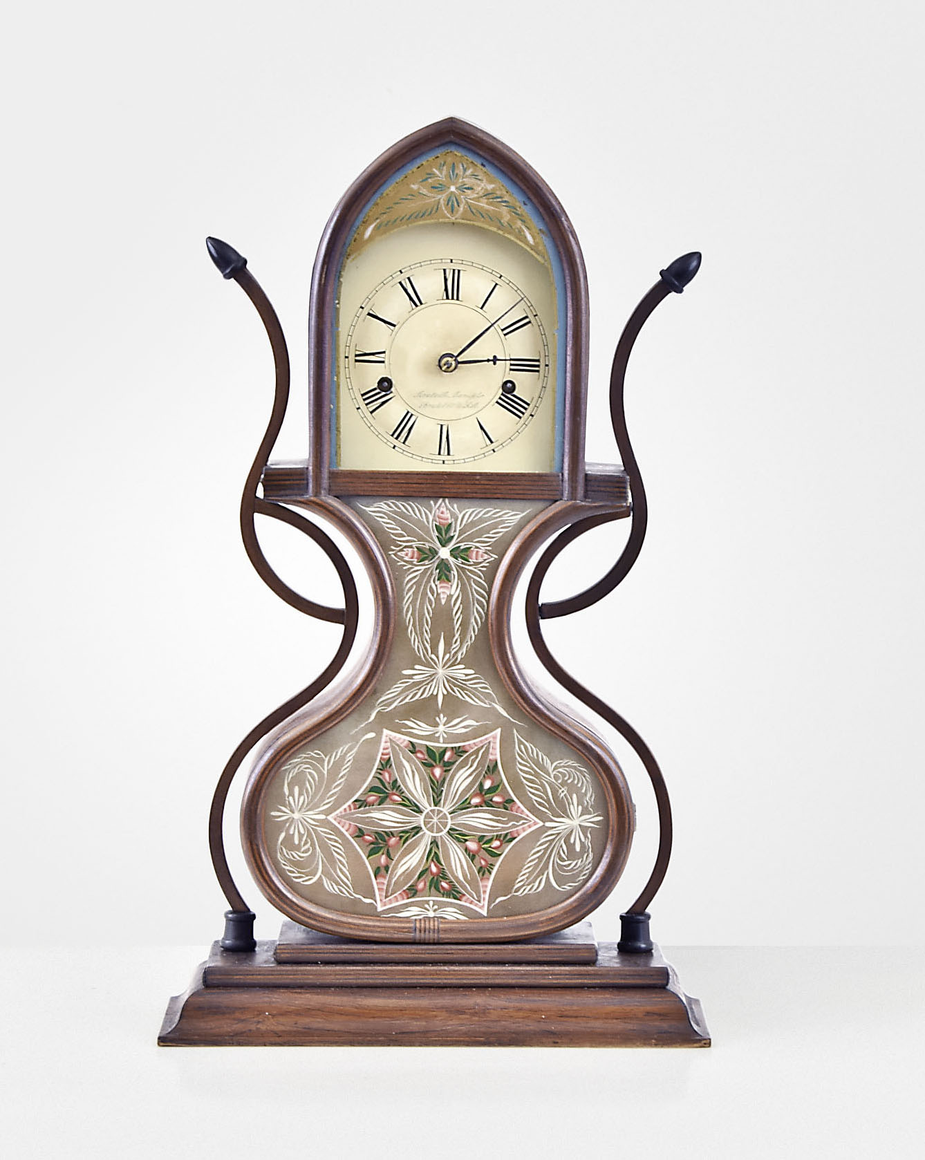 Rare Forestville Mfg. Co., (J.C. Brown) 8 day fusee movement Acorn clock.