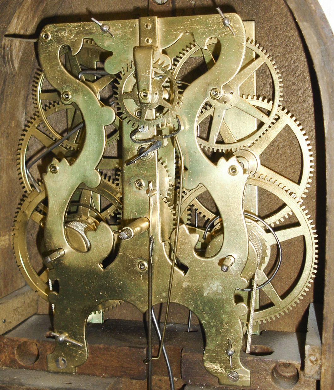 Rare Forestville Mfg. Co., (J.C. Brown) 8 day fusee movement Acorn clock.