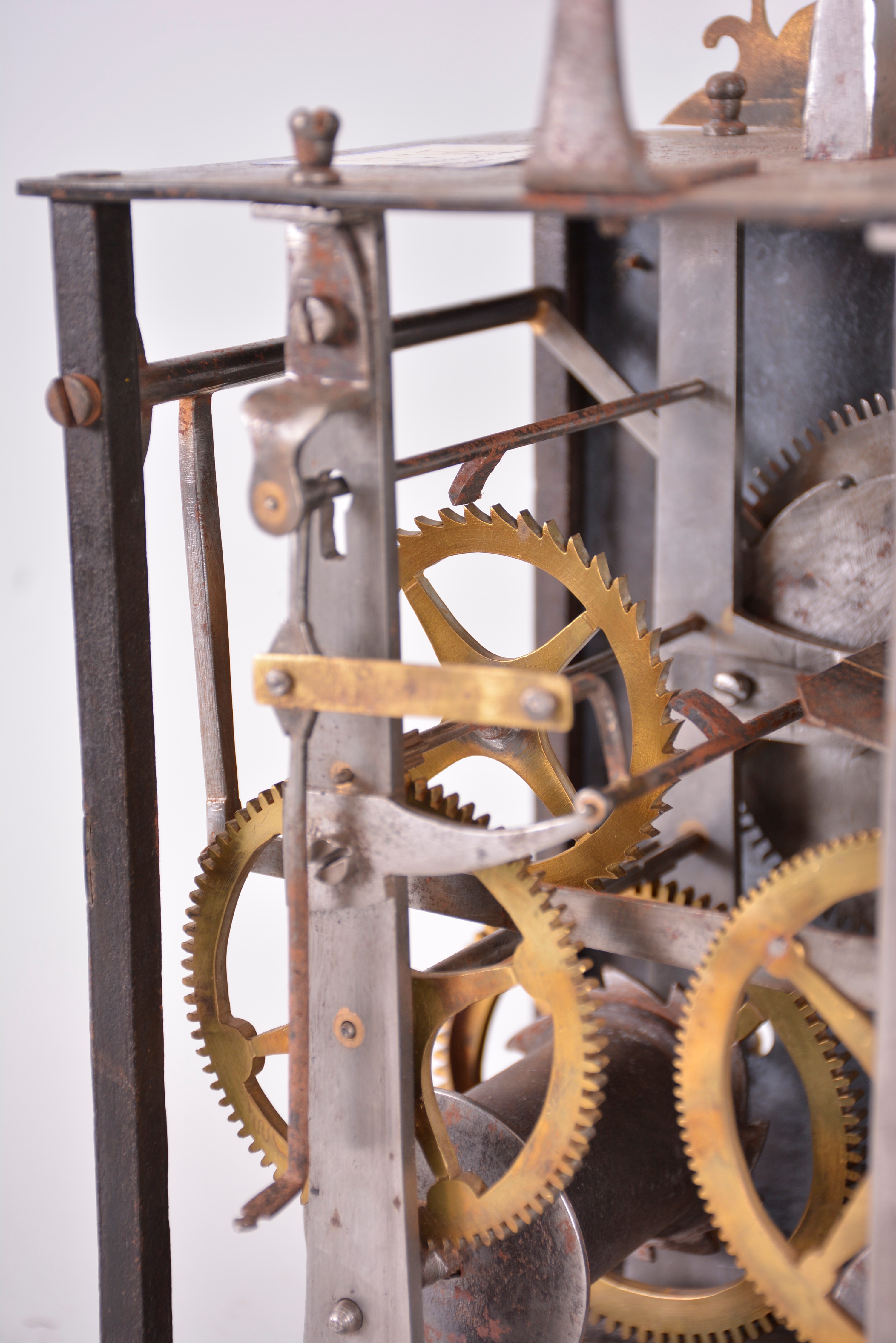 Comtoise lantern clock with rare Mayet escapment