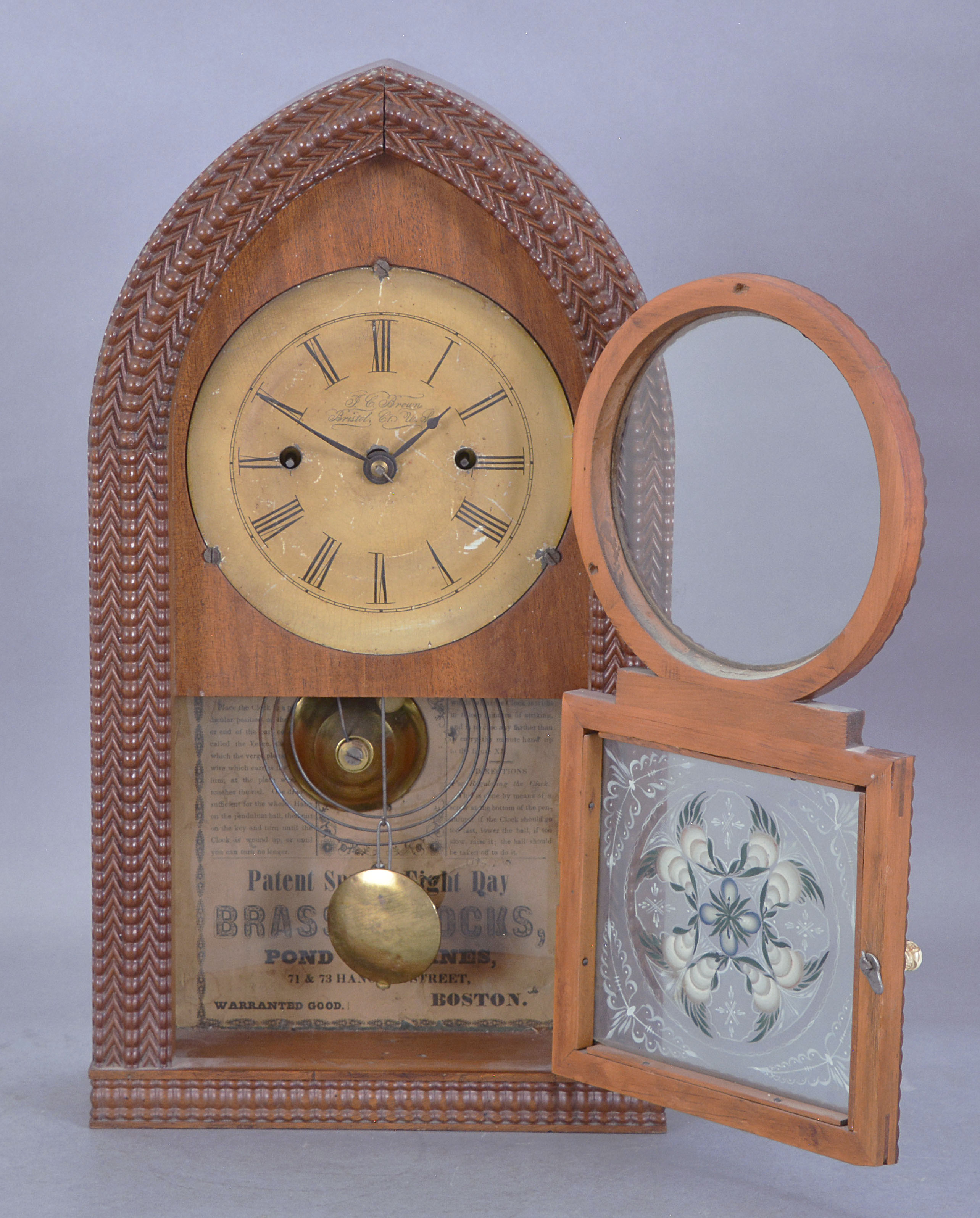 J.C. Brown, Forestville Mfg. Co., Bristol, Conn., Ripple Front Gothic ...