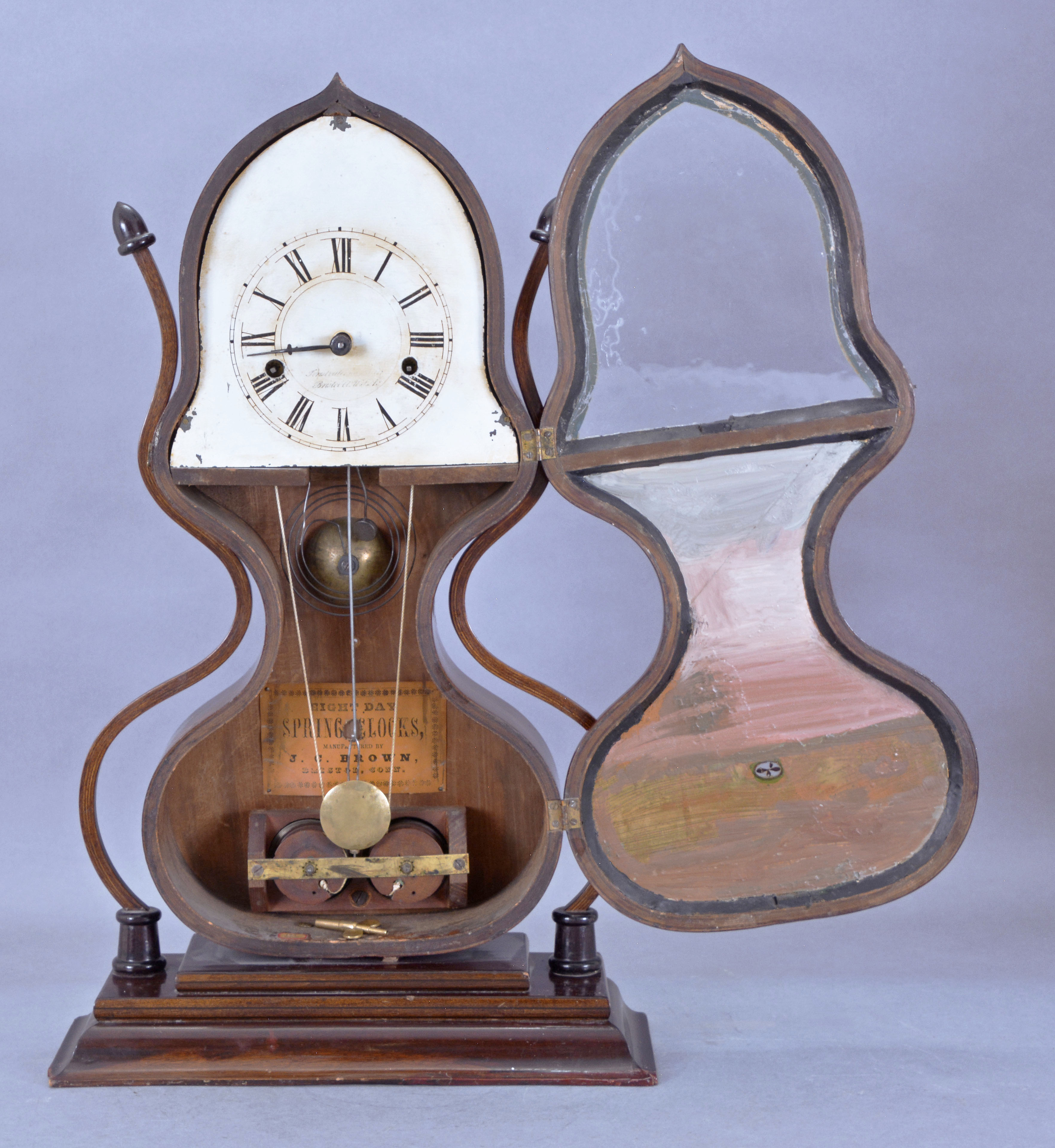 J.C. Brown, Forestville Mfg. Co. Acorn Shelf Clock