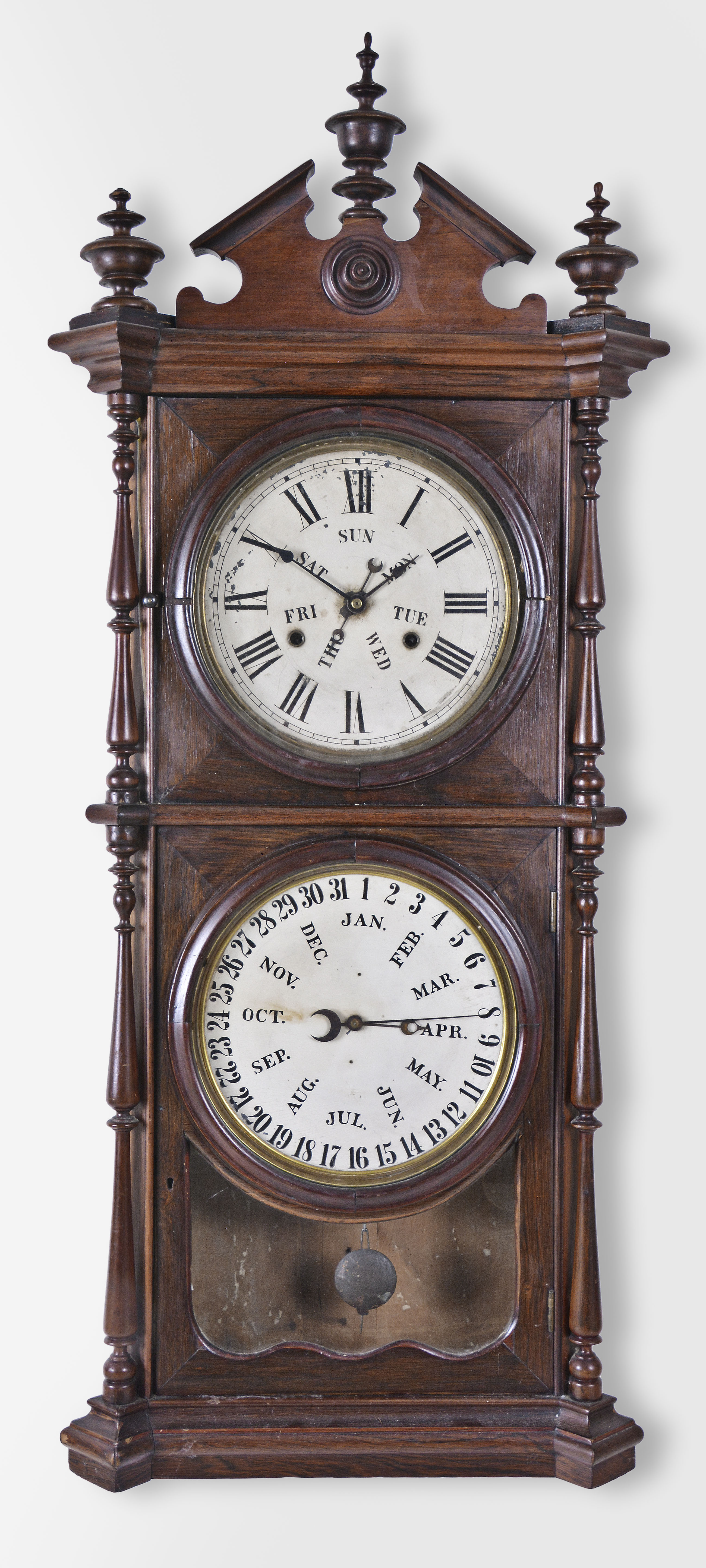 Welch, Spring & Co. Weight Calendar Clock