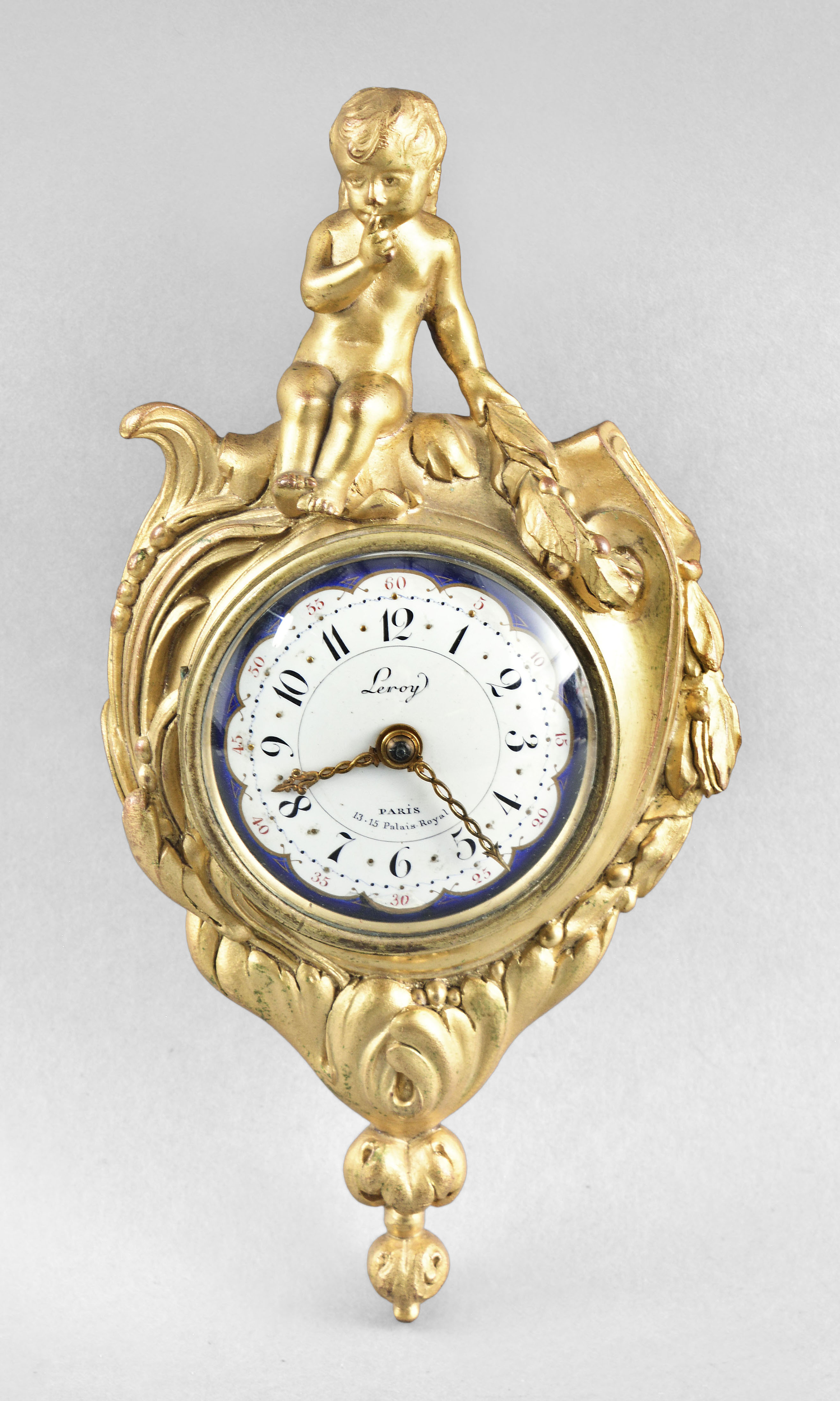 Cartel form desk clock L. Leroy Paris