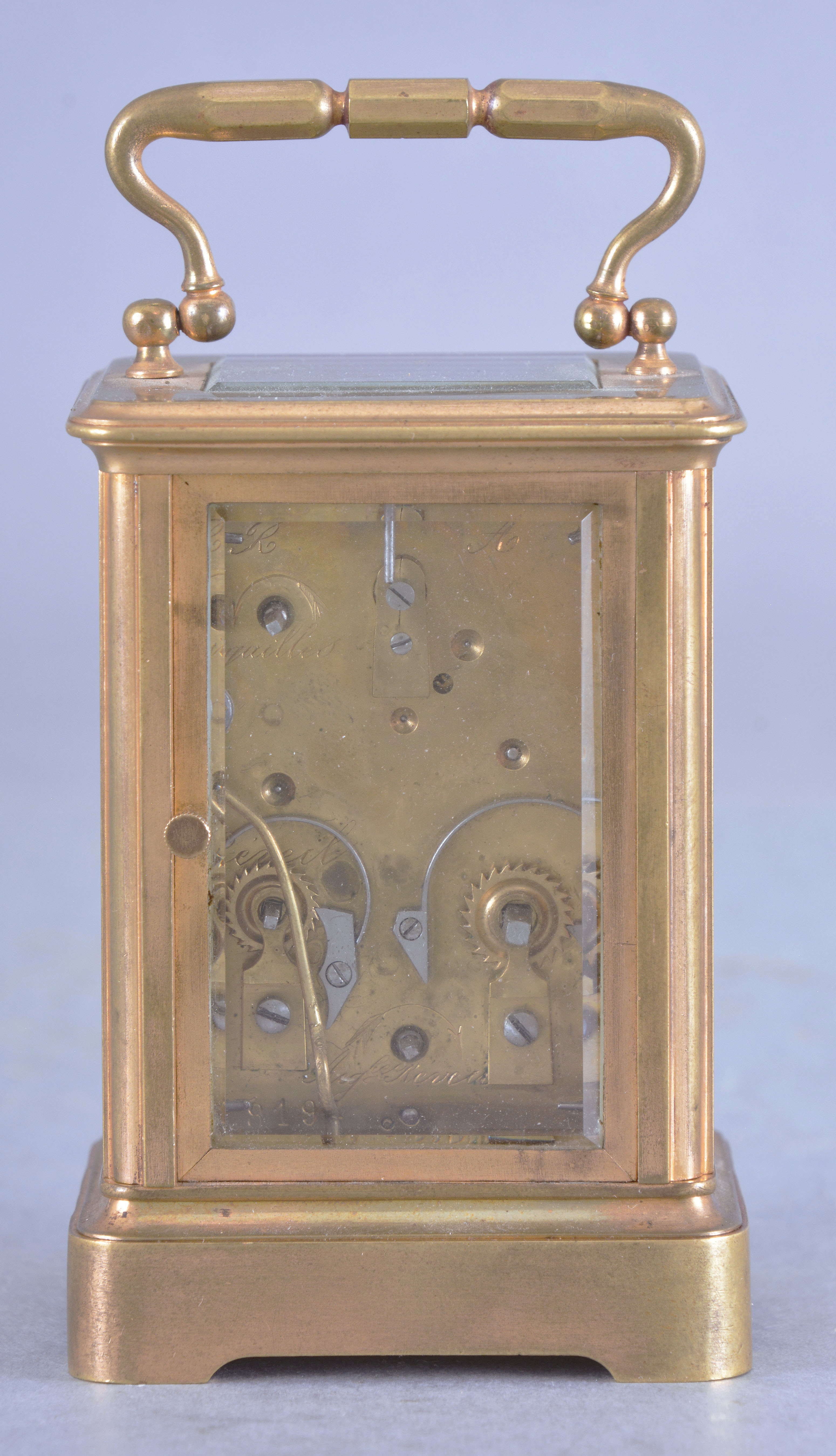 Mignonette #3 carriage clock with polychrome enamel panels