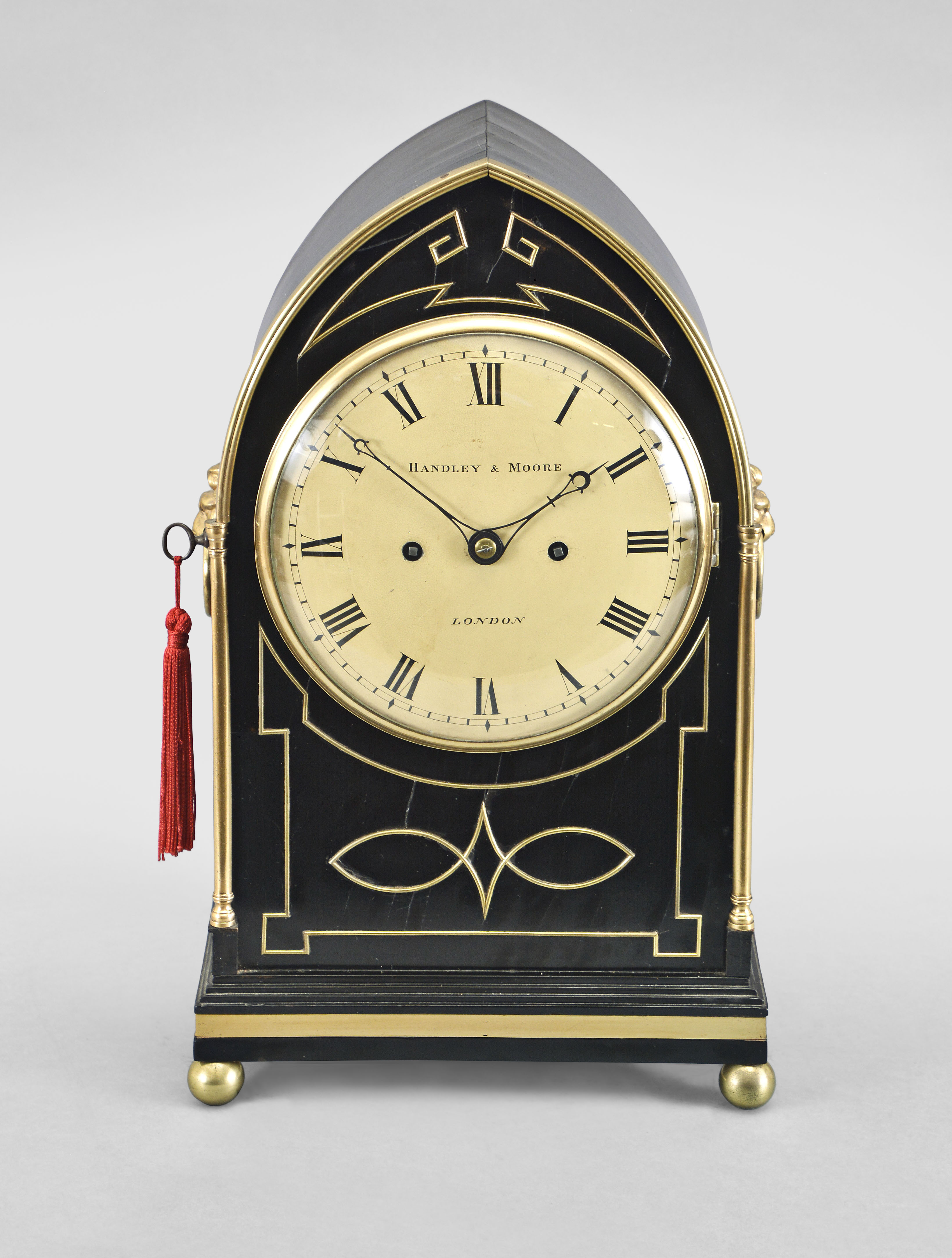 A good Regency bracket clock by Handley & Moore, London