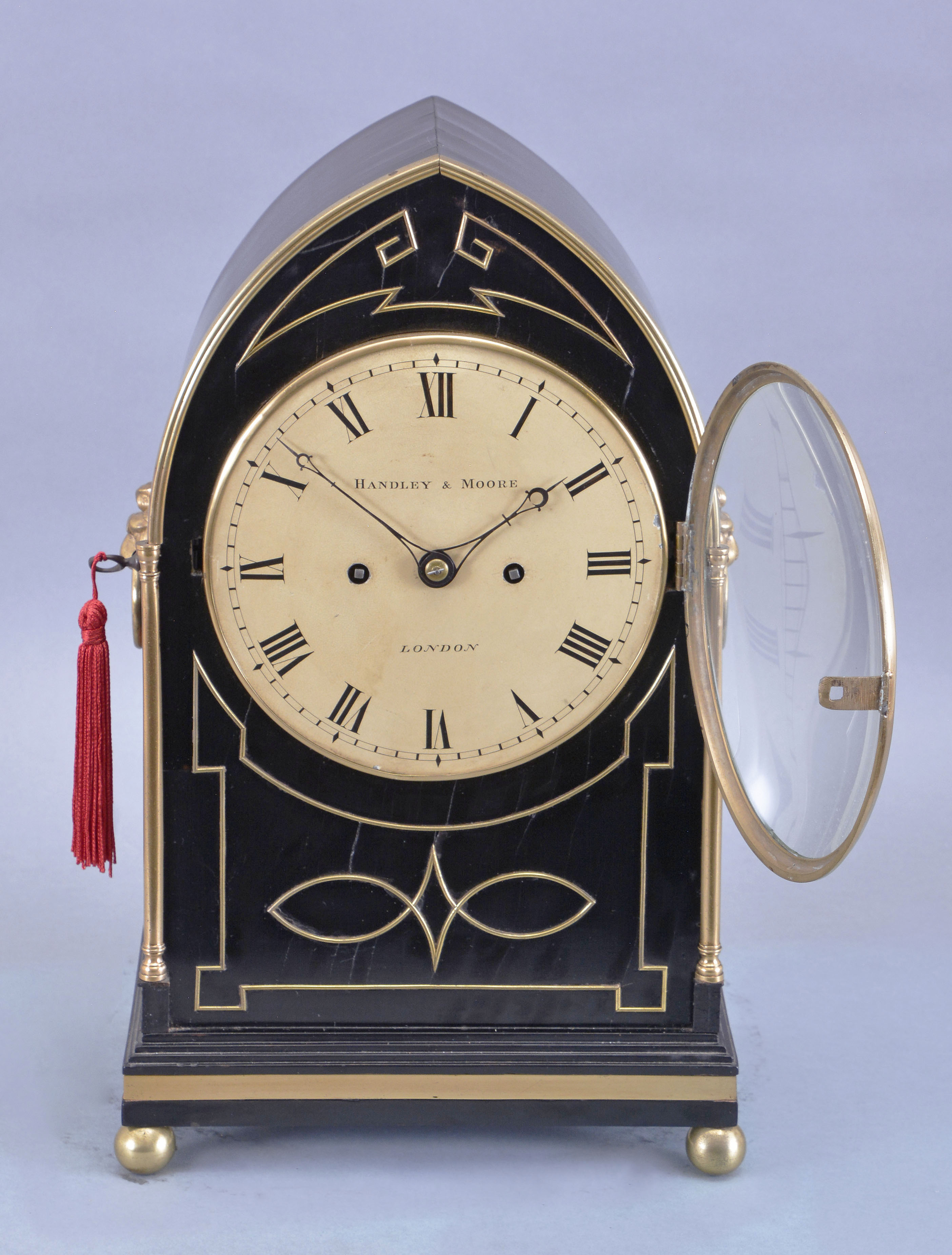 A good Regency bracket clock by Handley & Moore, London