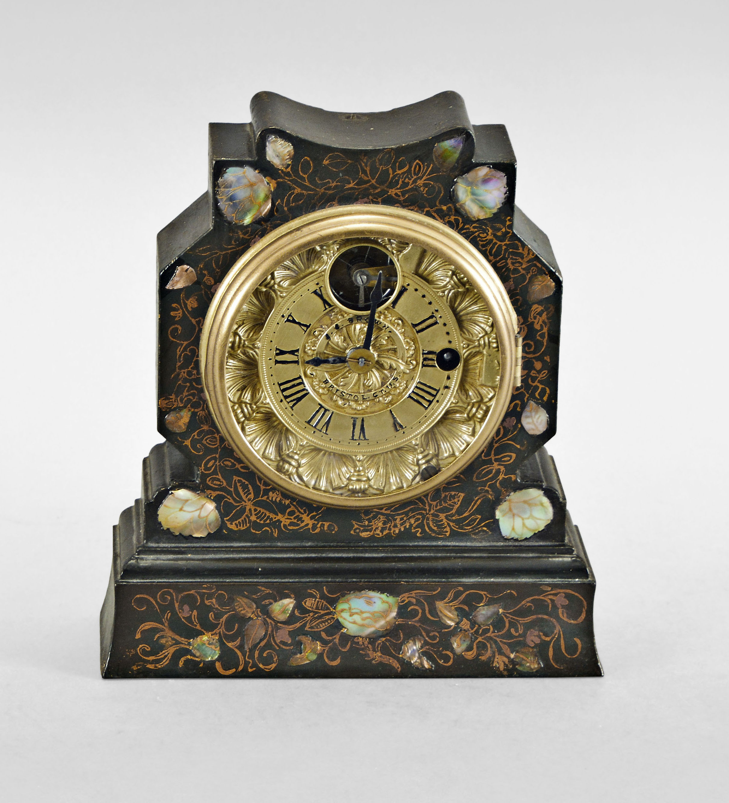 Noah Pomeroy, Bristol, Conn., 30 hour, spring driven brass lever ...