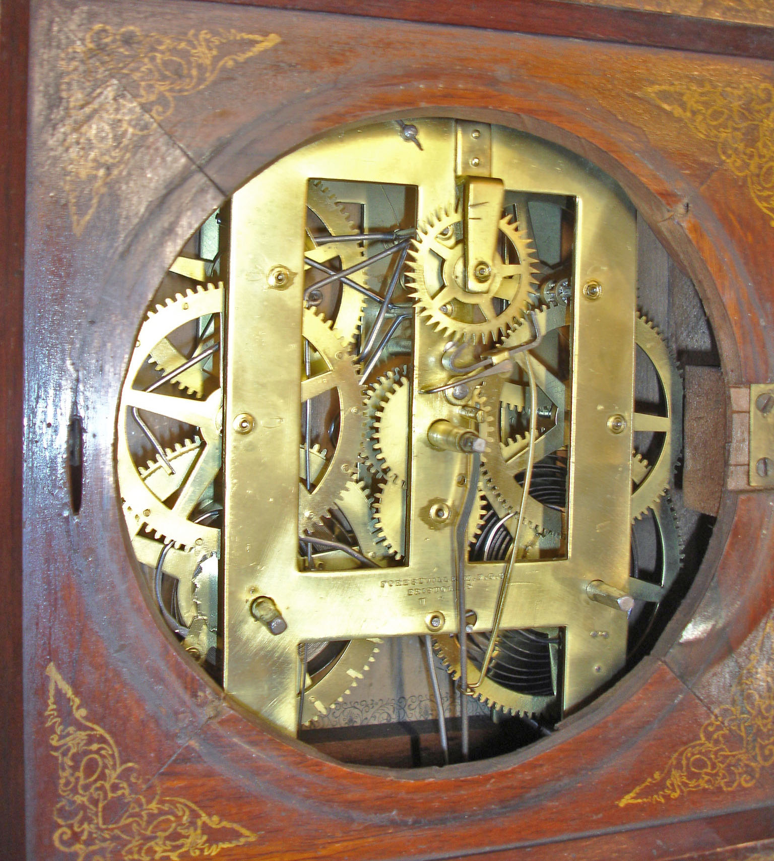 Noah Pomeroy, Bristol, Conn., 30 hour, spring driven brass lever ...